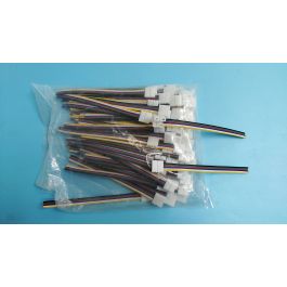 6-pin solderless cable connector for RGBWW 5050 LED strip